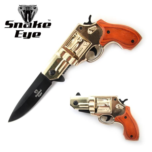 Turkey Creek Trading Company Inc.: Snake Eye Tactical Gold Revolver Gun ...