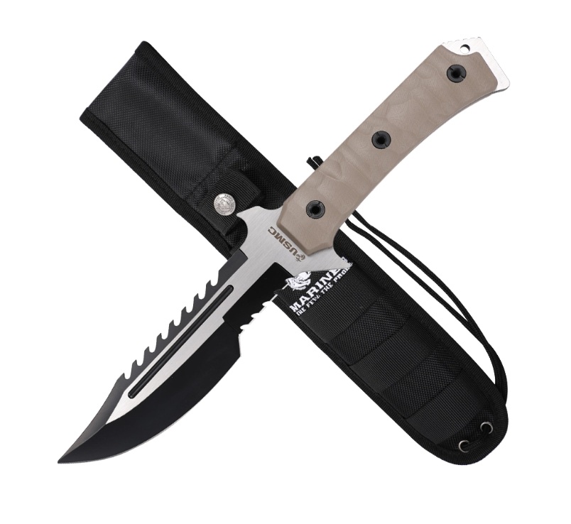 Turkey Creek Trading Company Inc.: USMC Fixed Blade Knife - M-FIX3006TN