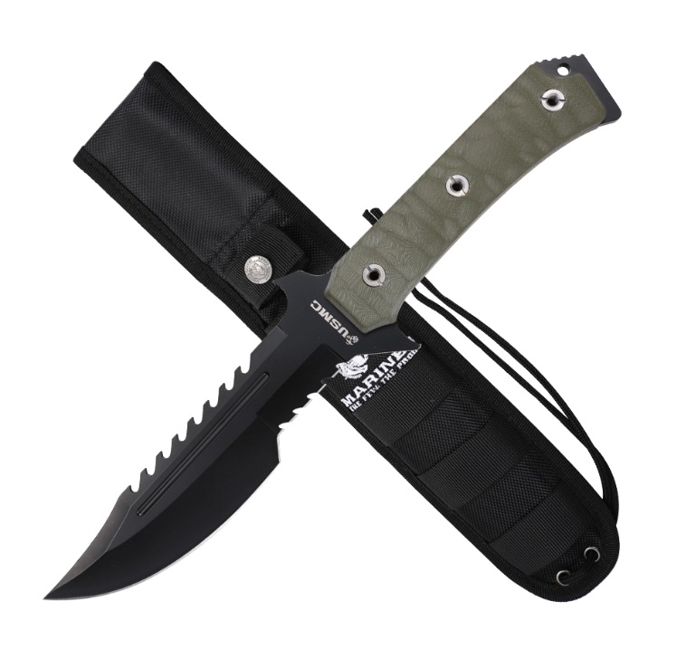 Turkey Creek Trading Company Inc.: USMC Fixed Blade Knife - M-FIX3006GN