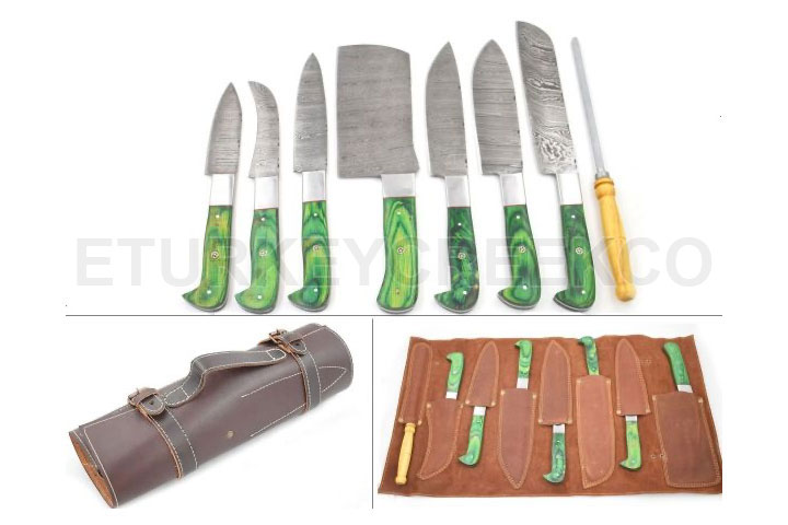 Turkey Creek Trading Company Inc.: Wild Turkey Handmade Damascus 7Pc ...