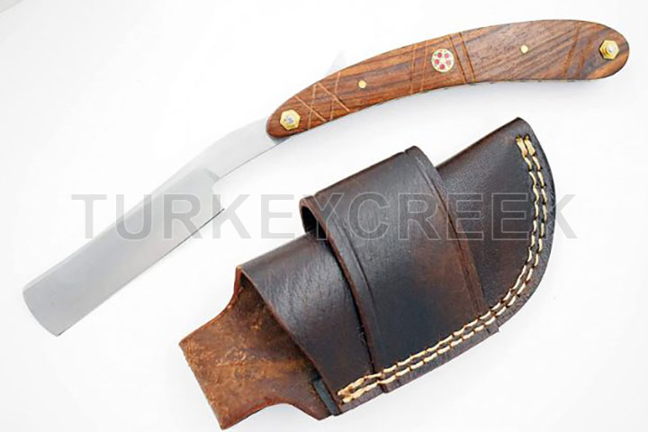 Eturkey Creek Co: Old Ram Handmade Straight Razor Comes With Leather Sheath