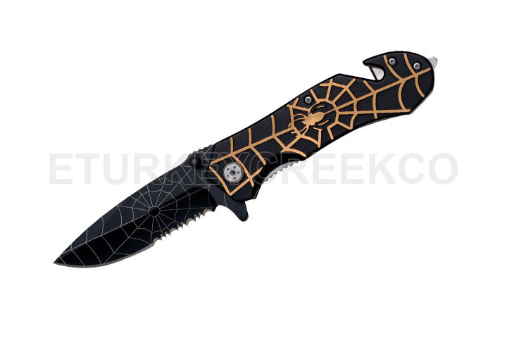 Snake eye Tactical Spring Assist Knife Collection 4.5" Closed