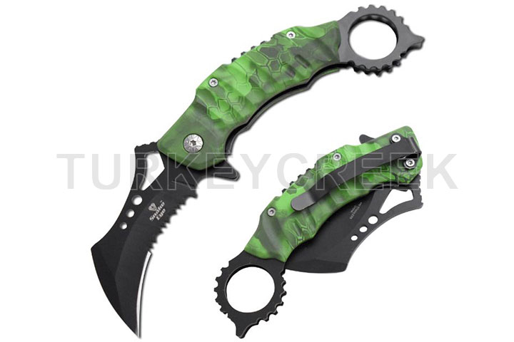 Turkey Creek Trading Company Inc.: Snake Eye Tactical Karambit Spring ...