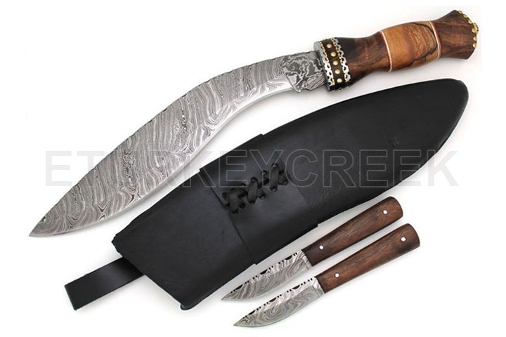 Eturkey Creek Co: Wild Turkey Handmade Damascus Steel Rose Wood Handle ...
