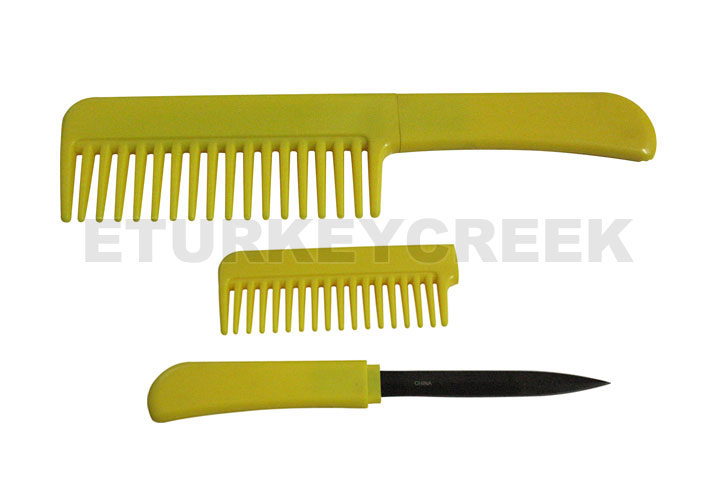 Turkey Creek Trading Company Inc.: Yellow Comb With Hidden Knife 6.5 ...